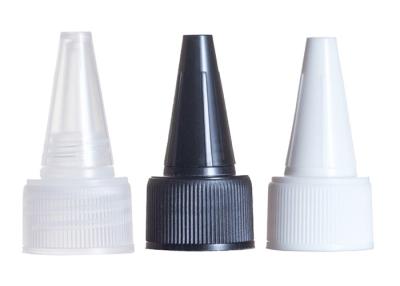 China Plastic Cosmetic Twist Top Cap 24mm 28mm 32mm OEM Custom Lids for sale