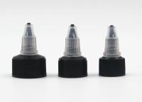 China 24mm Plastic Twist Off Cap for Cosmetic Gel Bottle PP Black 24/410 for sale
