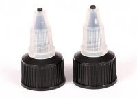 China 24mm Plastic Twist Off Cap for Cosmetic Gel Bottle PP Black 24/410 for sale
