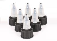 China 24mm Plastic Twist Off Cap for Cosmetic Gel Bottle PP Black 24/410 for sale