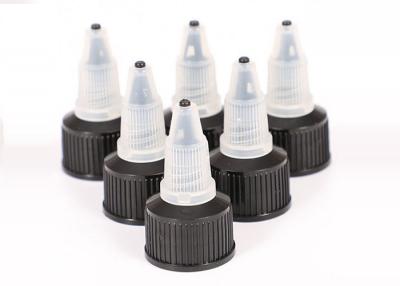China 24mm Plastic Twist Off Cap for Cosmetic Gel Bottle PP Black 24/410 for sale