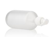 China Recyclable 500ml Frosted Plastic Shampoo Bottle With Lotion Pump for sale