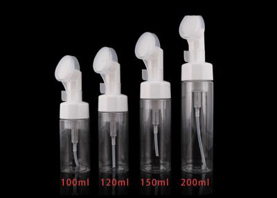 China 100ml Transparent Plastic Foam Pump Bottle For Face Clean Products for sale