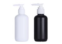 China 250ml Round HDPE Lotion Bottle for Shampoo Shower Gel Packaging Custom for sale