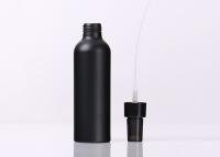 China Custom 30ml 60ml 100ml Black Aluminum Perfume Spray Bottle Round Cosmetic Bottle for sale