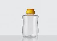China 18oz 350ml Plastic Cosmetic Bottle with Silicone Valve Cap for Honey Syrup Packing for sale