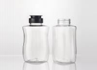 China 18oz 350ml Plastic Cosmetic Bottle with Silicone Valve Cap for Honey Syrup Packing for sale