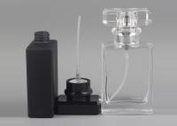 China Rectangle 30ml Glass Cosmetic Bottles Perfume Spray Pacakging for sale