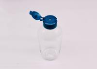 China 400ml Flat Shape Plastic PET Bottle with Flip Top Cap for Shampoo for sale