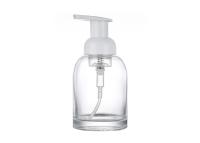 China 250ml 375ml Glass Cosmetic Soap Foam Pump Bottle Recyclable Custom for sale