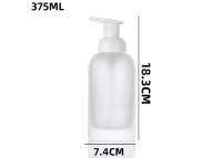 China 250ml 375ml Glass Cosmetic Soap Foam Pump Bottle Recyclable Custom for sale