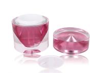 China Hot Stamping 15g Acrylic Face Cream Jar Diamond Cosmetic Packaging for sale