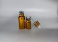 China 10ml 15ml 30ml Amber Glass Dropper Bottles for Essential Oils Cosmetic Packaging for sale
