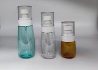 China 15ml 30ml 50ml Empty Round Plastic Bottle With Pump Sprayer Custom Color for sale