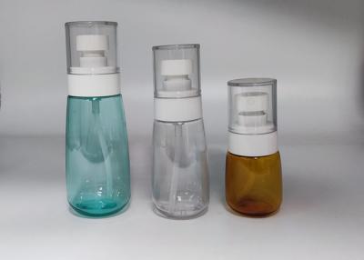 China 15ml 30ml 50ml Empty Round Plastic Bottle With Pump Sprayer Custom Color for sale