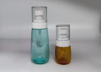China 15ml 30ml 50ml Empty Round Plastic Bottle With Pump Sprayer Custom Color for sale