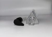 China Triangle Clear Plastic PET Bottle 250ml for Cosmetic Packaging with Lotion Pump for sale