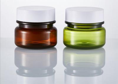China 30ml 50ml Plastic Face Cream Jars Bowl Shape Empty Cosmetic Container for Body Scrub for sale