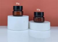 China 30ml 50ml Plastic Face Cream Jars Bowl Shape Empty Cosmetic Container for Body Scrub for sale