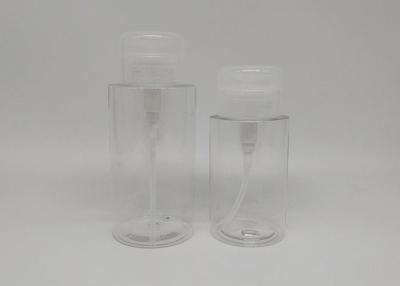 China 300ml Plastic Cosmetic Bottle with Press Pump Dispenser for Makeup Remover Nail Oil for sale