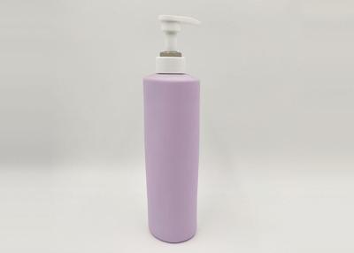 China 350ml Transparent Frosted Gray PET Plastic Bottle for Shower Gel and Conditioner for sale
