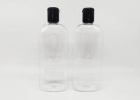 China 500ml Round Cosmetic Lotion Bottle Hand Sanitizer Packaging with Flip Top Cap for sale