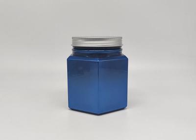 China Custom Aluminum Cap Plastic Cosmetic Bottles 300ml PET Perfume Jars Transparent for sale