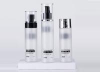 China 150ml Frosted Electroplated PET Perfume Bottle with Lotion Spray Pump Customizable for sale