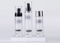 China 150ml Frosted Electroplated PET Perfume Bottle with Lotion Spray Pump Customizable for sale