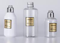 China Clear 4.05OZ Custom Cosmetic Bottles Plastic Shoulder Container for sale