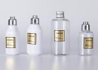 China Clear 4.05OZ Custom Cosmetic Bottles Plastic Shoulder Container for sale