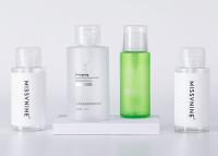 China Silk Screen Printing Custom Cosmetic Bottles 200ml With Flip Top Cap for sale