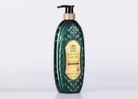 China White PET Shampoo Bottle With Silver Lotion Pump Hot Stamping for sale