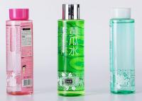 China 400ml Translucent PET Plastic Cosmetic Bottle Empty with Spray Pump for Skincare for sale