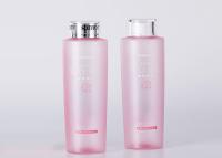 China 500ml PET Plastic Cosmetic Bottle Screw Cap Custom Silk Screen Printing for sale