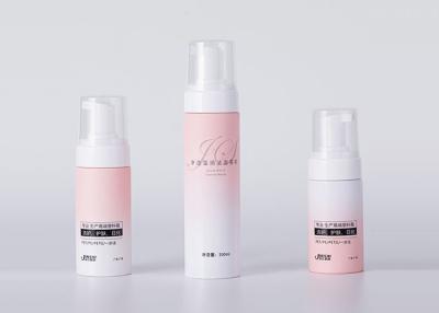 China Soft Silicone Brush Pump Plastic Foam Bottle 100ml 200ml for Face Clean Products Packaging for sale