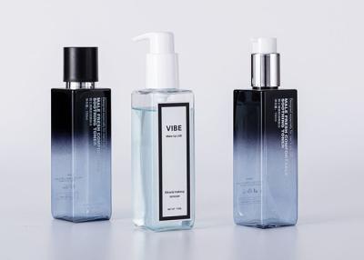 China Matte 180ml Square Plastic Lotion Bottle For Cosmetic Packaging for sale