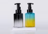 China 10.14oz Flat Shape PET Foaming Bottle For Shampoo And Hand Sanitiser for sale