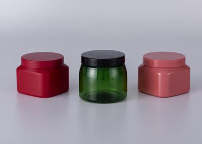 China 50g PET Transparent Face Cream Lotion Jar with Rose Gold Screw Cap for Cosmetic Packaging for sale