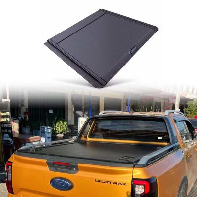China Retractable Roll Up Tonneau Cover for Ford Ranger T7 Aluminum Alloy 63kg for sale