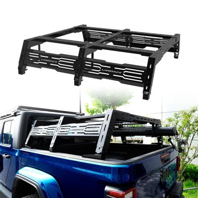 China Universal Pickup Truck Bed Rack Adjustable Width 1400-1700mm Height 400-520mm Mn-Steel for sale
