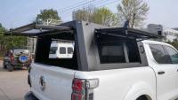 China Aluminum Alloy High Bed Canopy for GWM POER 80kg Capacity Adjustable Universal Pickup Truck Tonneau Cover for sale