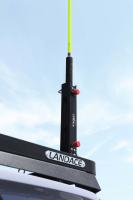 China Off Road Aluminum Alloy Flag Pole Mount Bracket 308x98.5x51.4mm Black Anodized for sale