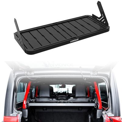 China Aluminum Alloy Vehicle Boot Trunk Storage Shelf 1901x600x303mm with Portable Travel Table for Wrangler JL JK for sale