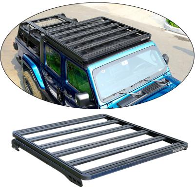 China Aluminum Alloy Roof Rack Basket for Jeep Gladiator JT 1500x1425mm 200kg Capacity for sale