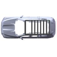 China 4x4 Aluminum Roof Rack 1500x1200mm Black Powder Coating for Off Road Vehicle Exterior Accessories for sale