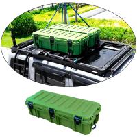 China Heavy Duty Roof Rack Tool Box 110 Liter LLDPE Roto Molded Waterproof for SUV Truck for sale