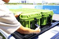 China Heavy Duty Roof Rack Tool Box 110 Liter LLDPE Roto Molded Waterproof for SUV Truck for sale