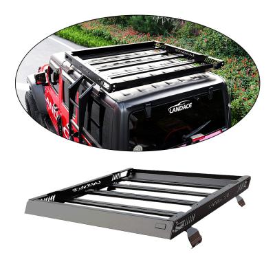 China Aluminum Alloy Roof Basket 1500x1200mm for Toyota LC200 with Crossbars for sale