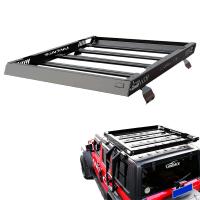 China Aluminum Alloy Roof Basket 1500x1200mm for Toyota LC200 with Crossbars for sale